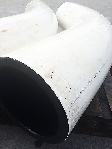 White Co-Extruded Sweep Bends » Pipestar